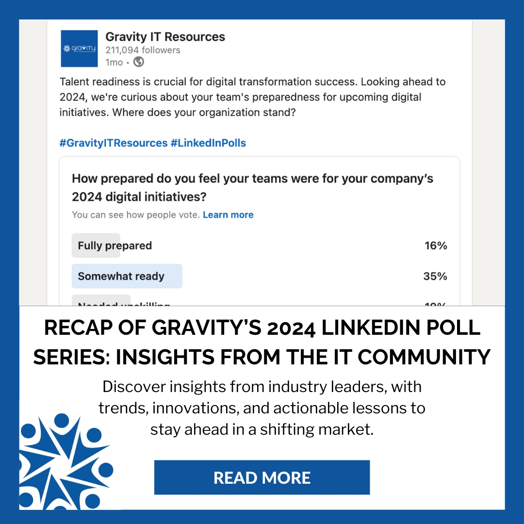 Recap of Gravity’s 2024 LinkedIn Poll Series: Insights from the IT Community - Gravity IT Resources